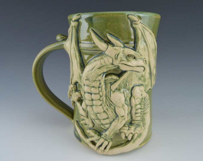 Winged Dragon Mug -handmade - Etsy