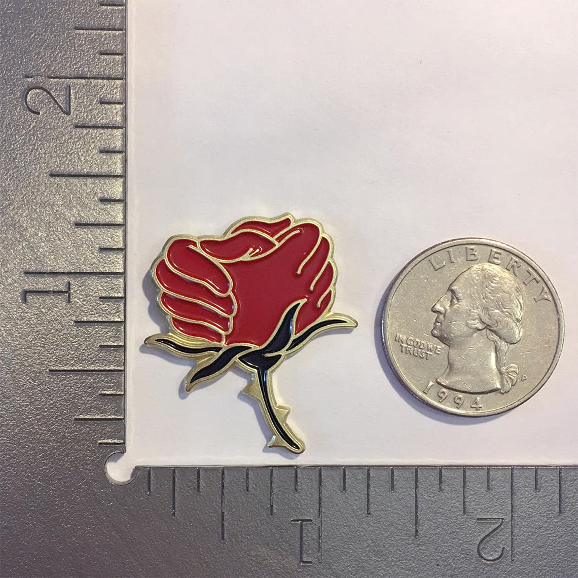 Rose Resilience Enamel Lapel Pin - Etsy