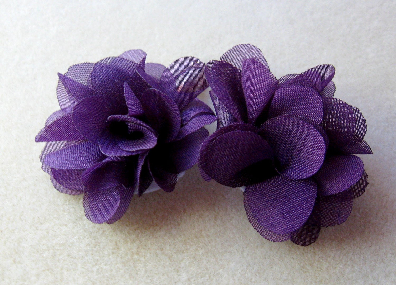Flower Hair Clip Silver Hair Accessories Handmade - Etsy