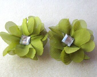 Flower Hair Clip Silver Hair Accessories Handmade | Etsy