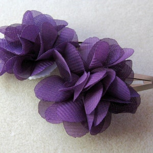 Flower Hair Clip Silver Hair Accessories Handmade - Etsy