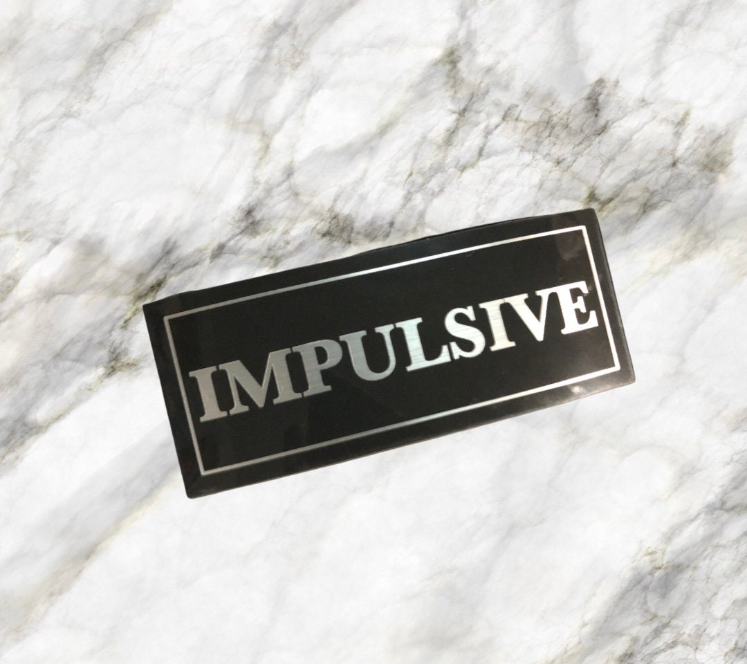 Impulsive Aluminum Gloss Vinyl Sticker - Etsy Nederland