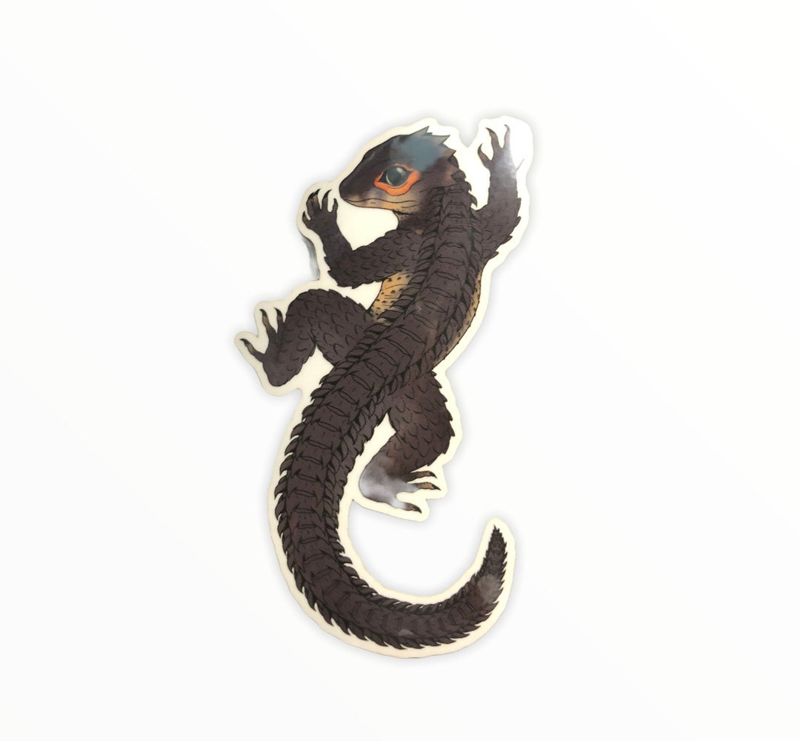 Red Eye Crocodile Stink Transparent Matte Vinyl Sticker - Etsy