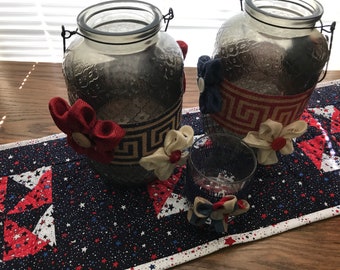 Patriotic/fourth of July Table Topper - Etsy