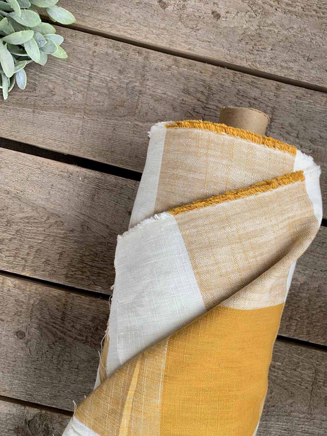 NEW! Yellow Buffalo Check Fabric | 54” Wide | Checkered Fabric ...