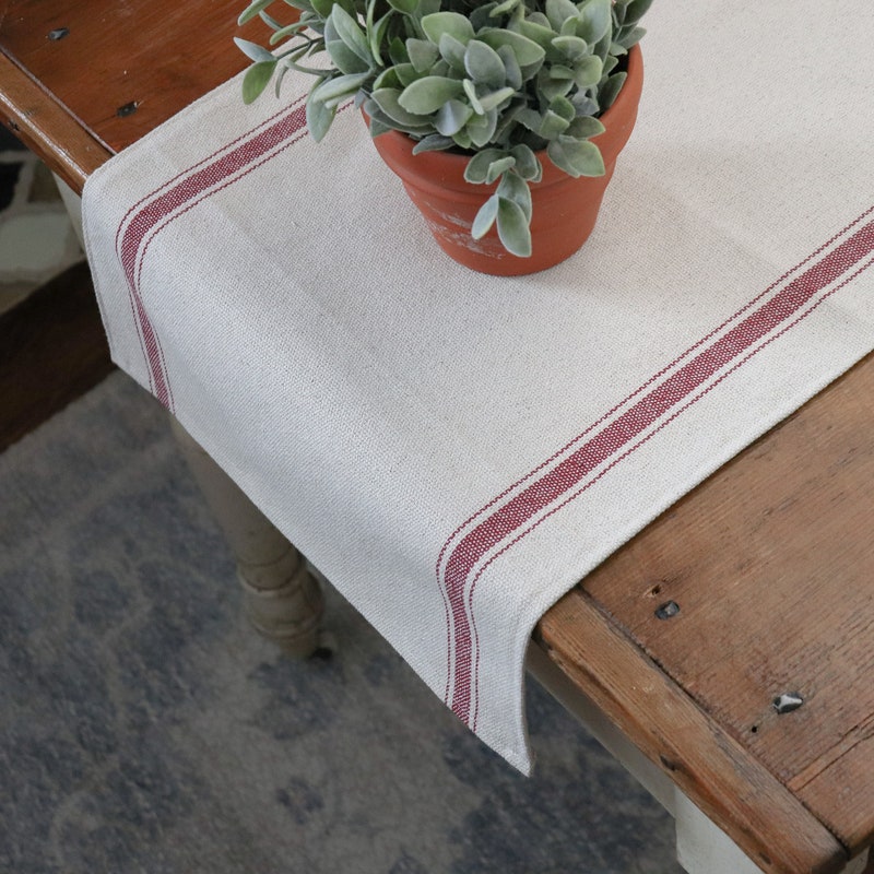 Striped Table Runner - Etsy