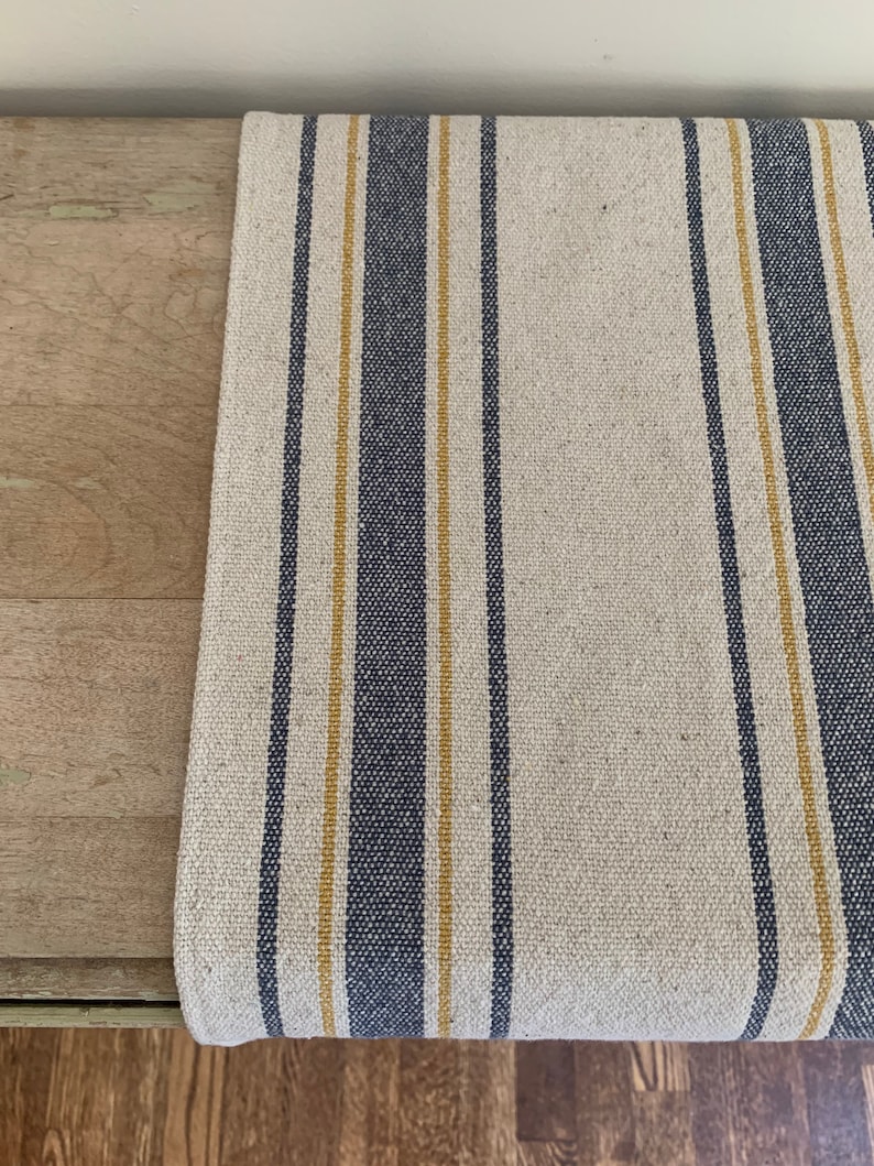 Grain Sack Table Runner | Farmhouse Table Runner | Beige Grain Sack ...