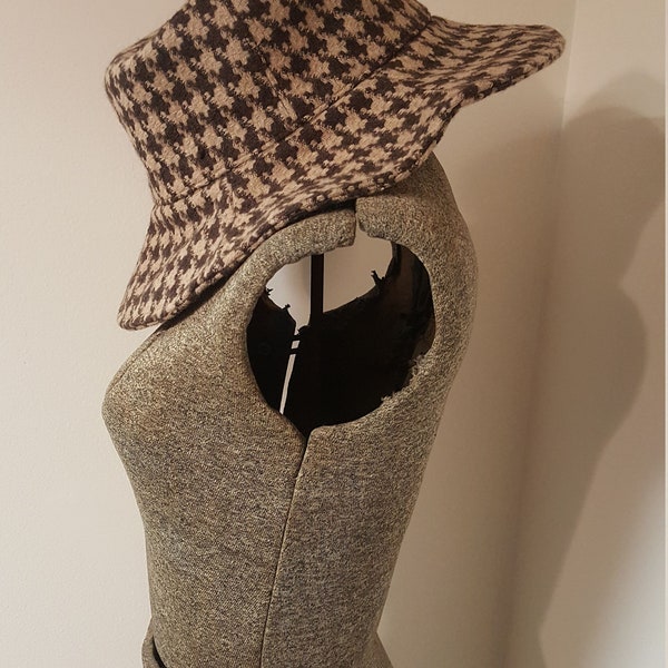 Houndstooth Hat - Etsy