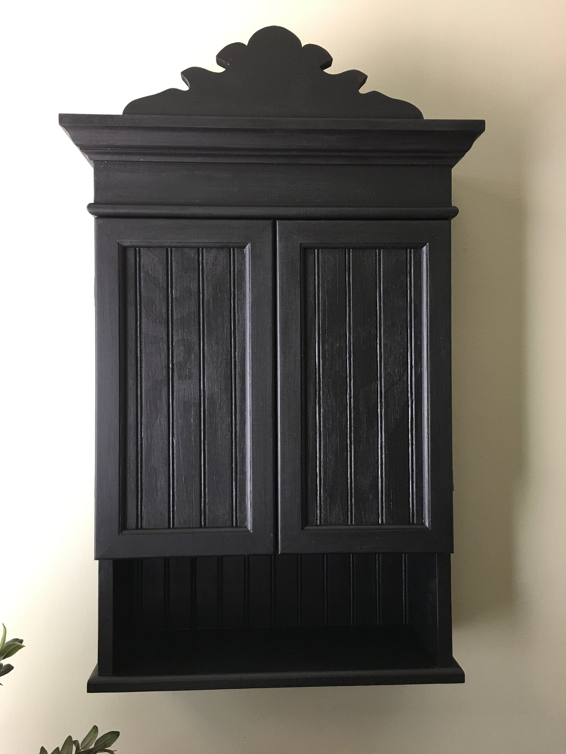 Solid Black Wall Cabinet Vintage Wall Cabinet Kitchen Cabinet Bathroom Cabinet Medicine Cabinet Toliet Cabinet Etsy