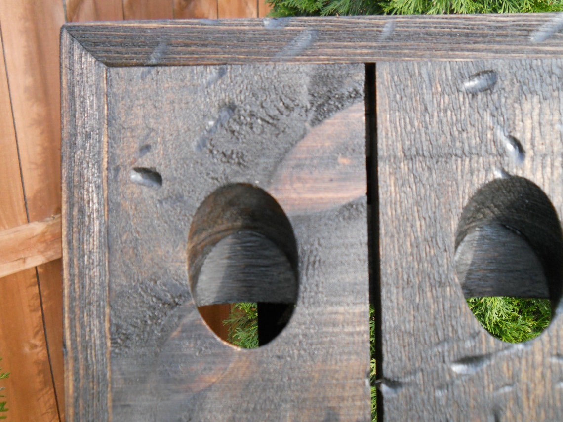 Distressed Dark Walnut Wine Rack A-frame French Riddling - Etsy