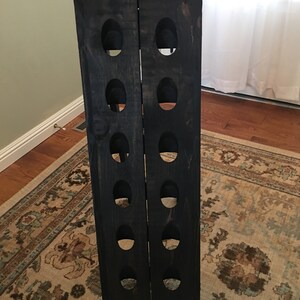 Dark Walnut Wine Rack, French Riddling Rack, Easel Leg Wine Rack ...