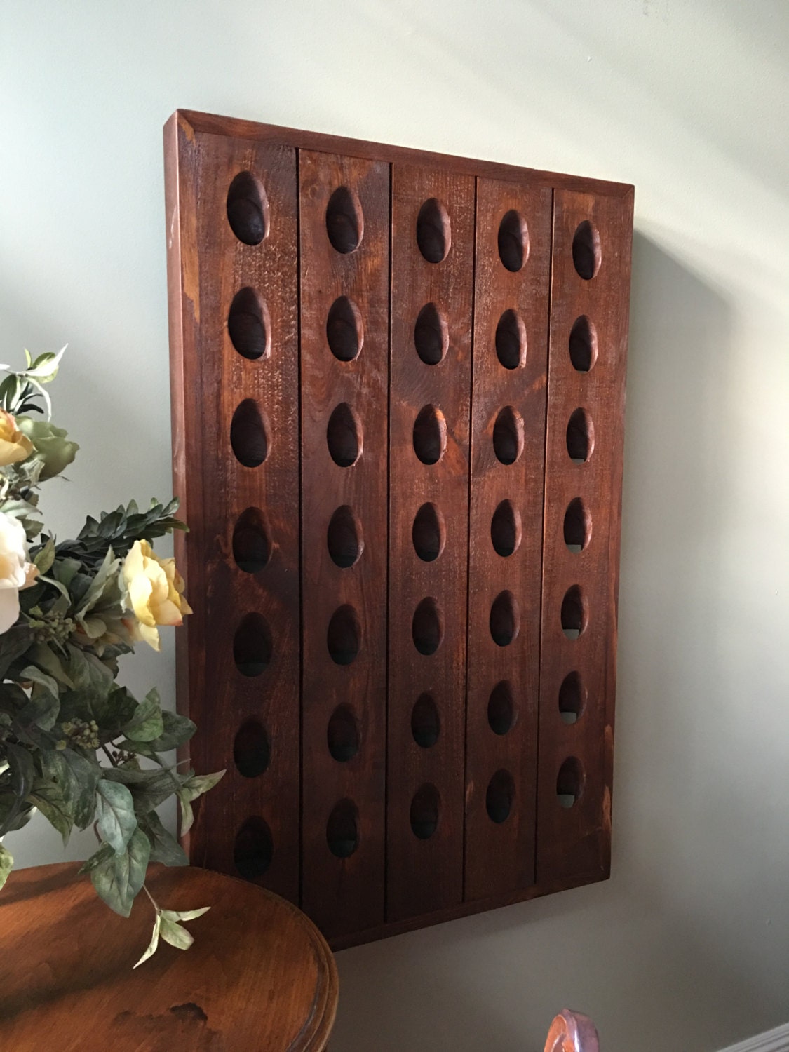 French Riddling Rack Wine Rack Riddling Rack 35 Bottle - Etsy