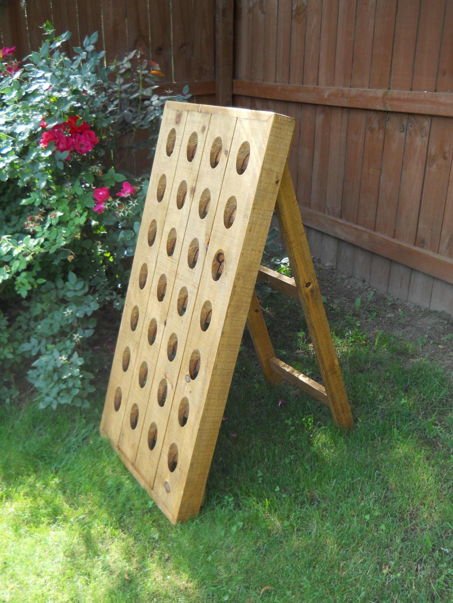 French Riddling Rack Wine Rack Riddling Rack 28 Bottle - Etsy