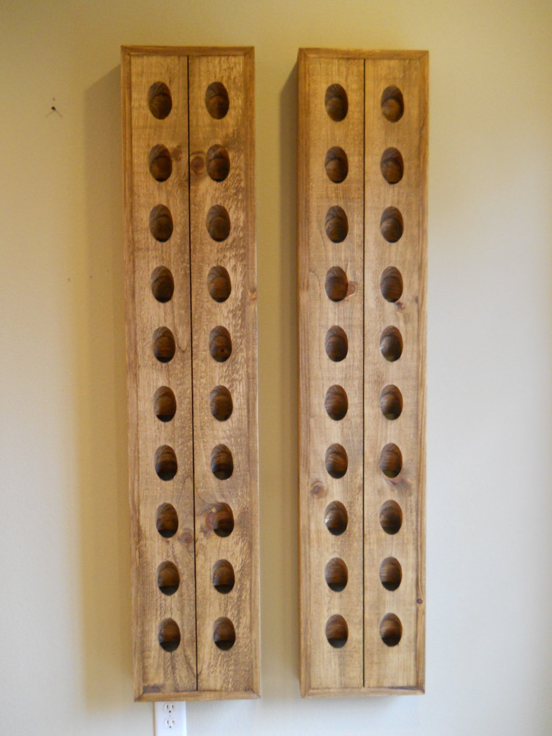French Riddling Wine Racks: Rustic Champagne Bottle Holder, Set of 2 - Etsy