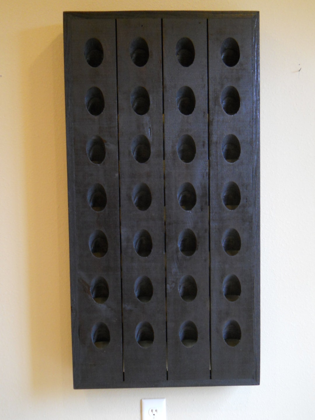 Ebony French Riddling Rack, Wine Rack, Riddling Rack, 28 Bottle ...