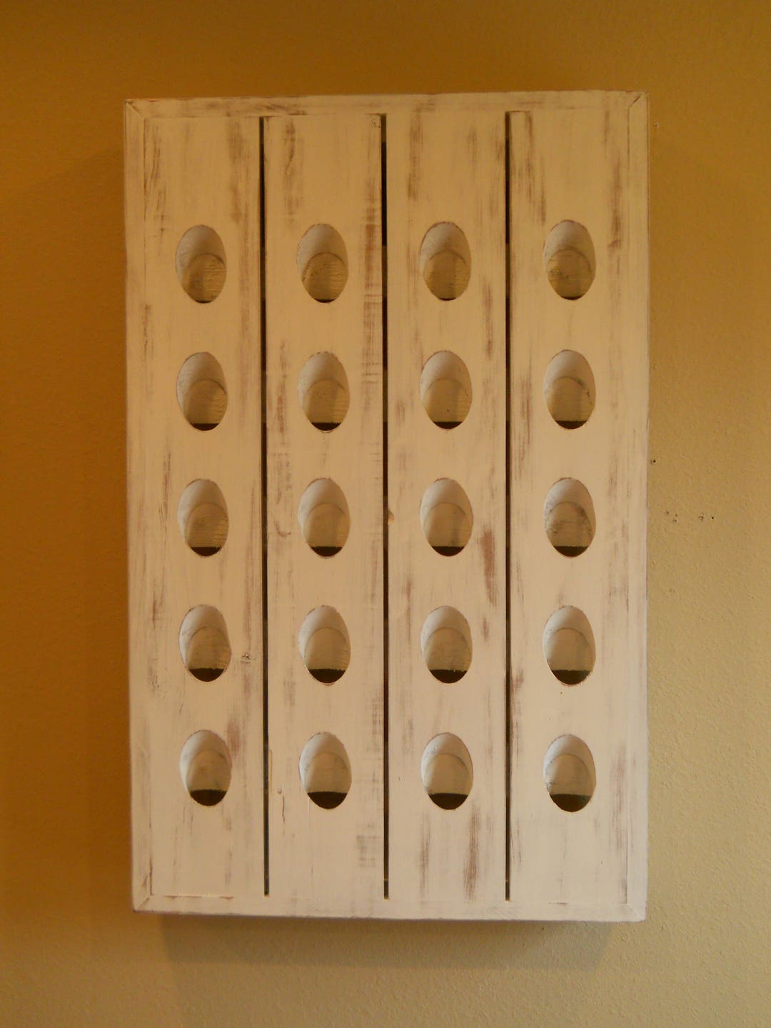 Shabby Chic French Riddling Rack, Distressed Riddling Rack, 20 Bottle ...