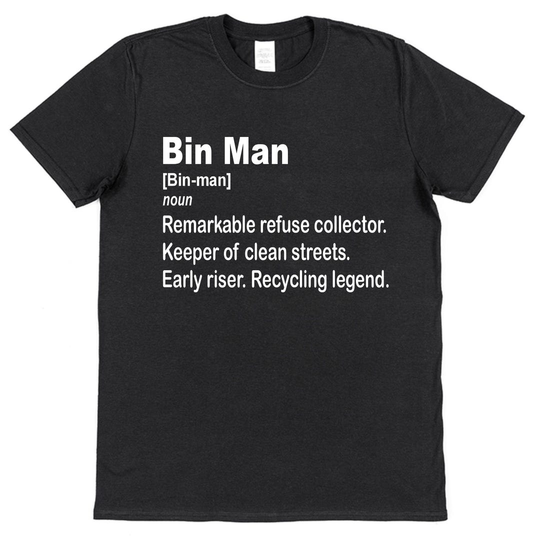 Personalized Bin Man Definition T-shirt: Funny Waste Collector Gift - Etsy