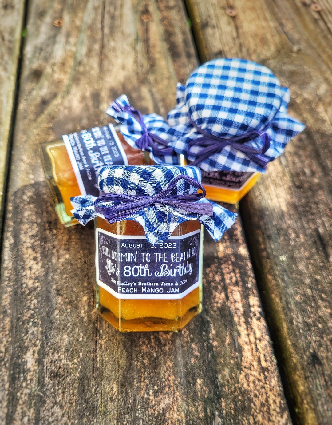 Personalized Jam Birthday Favor: Vintage Milestone Party (2oz) - Etsy