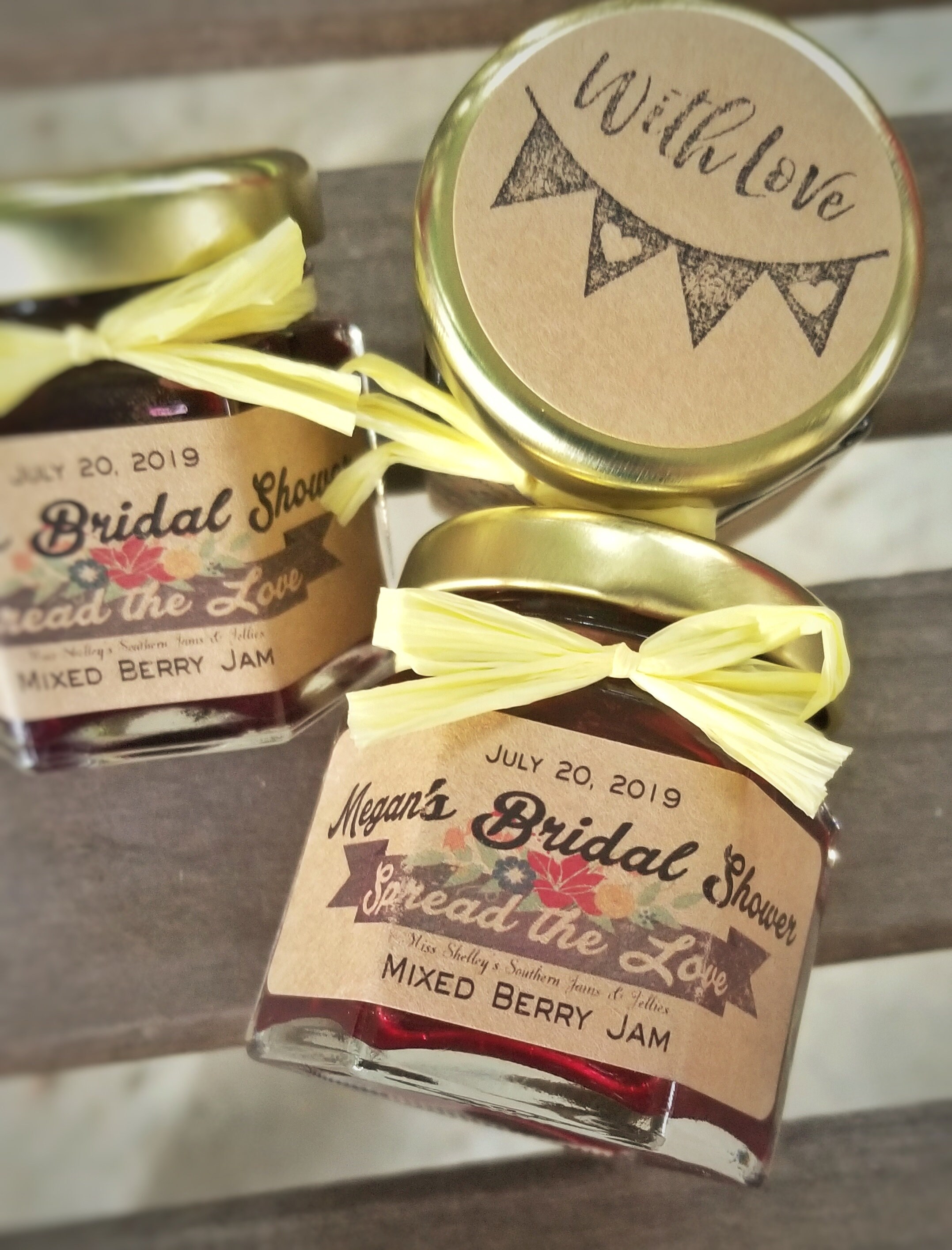 120 1.5oz Rustic Jam Wedding Favors Personalized Wedding | Etsy
