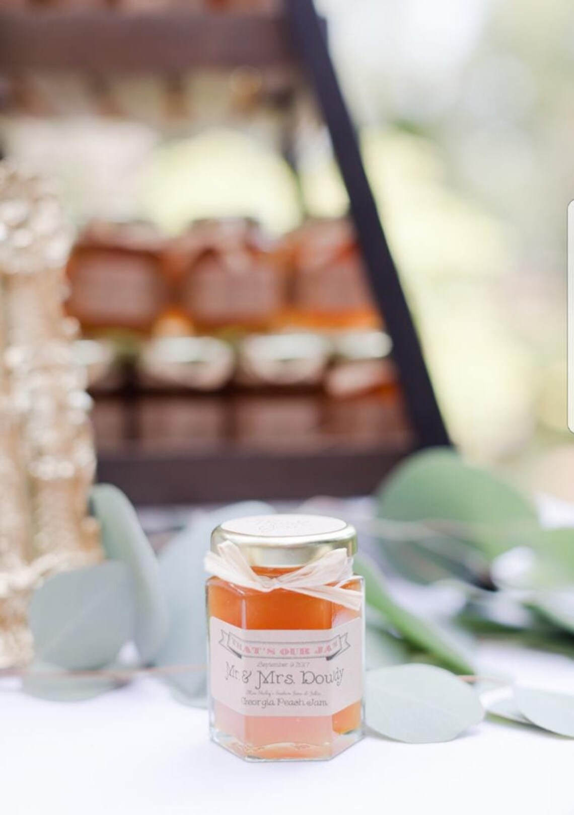 Personalized Mini Jam Wedding Favors: Rustic Hexagon Jars (1.5oz) - Etsy