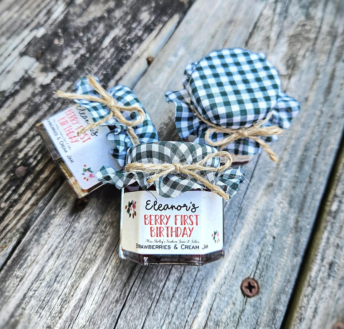Personalized Jam Favors: Southern Charm, Berry Sweet - 25 (1.5oz) Jars ...