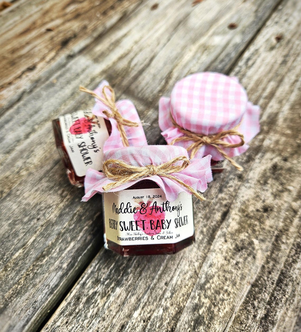 Personalized Jam Favors: Southern Charm, Berry Sweet - 25 (1.5oz) Jars ...