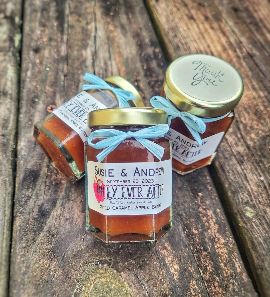 50 Rustic Jam Wedding Favors: Personalized Bridal Shower Favors (2oz ...