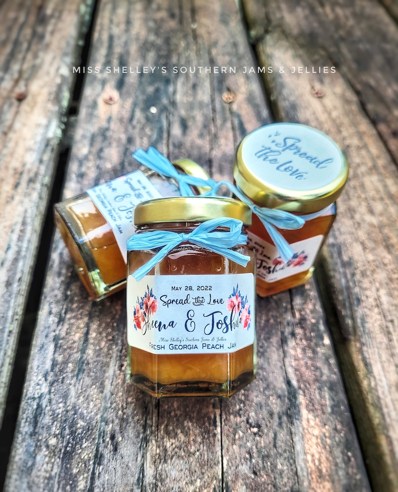 Personalized Jam Jar: Rustic Wedding Favors (2oz) 140 Jars - Etsy