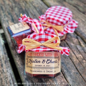 50 (1.5oz or 2oz) Fall Rustic Bridal Shower Favors Personalized Jam ...
