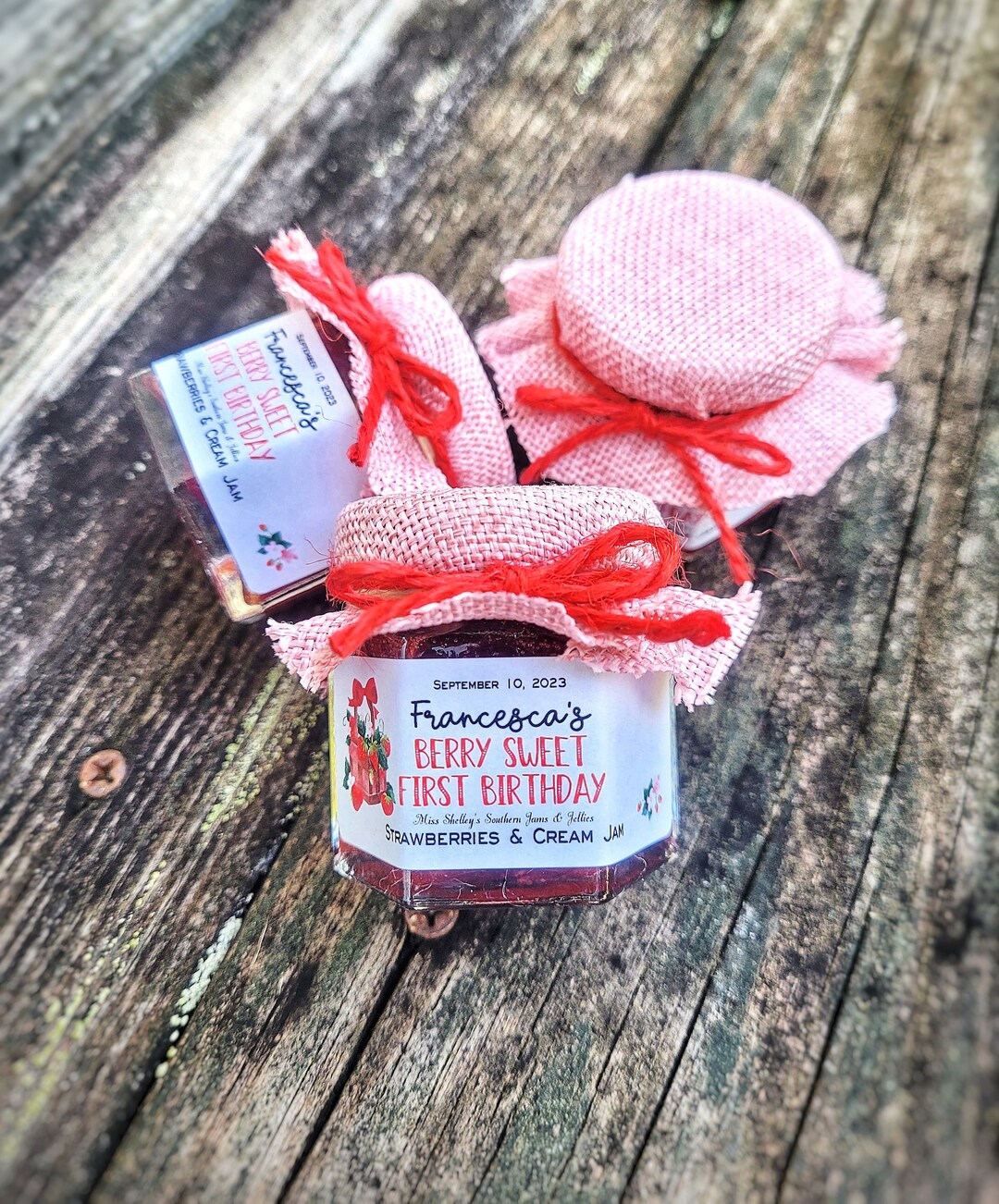 Mini Jam Favors, 30-45 1.5oz or 2oz Personalized Jam Favors, 1st ...