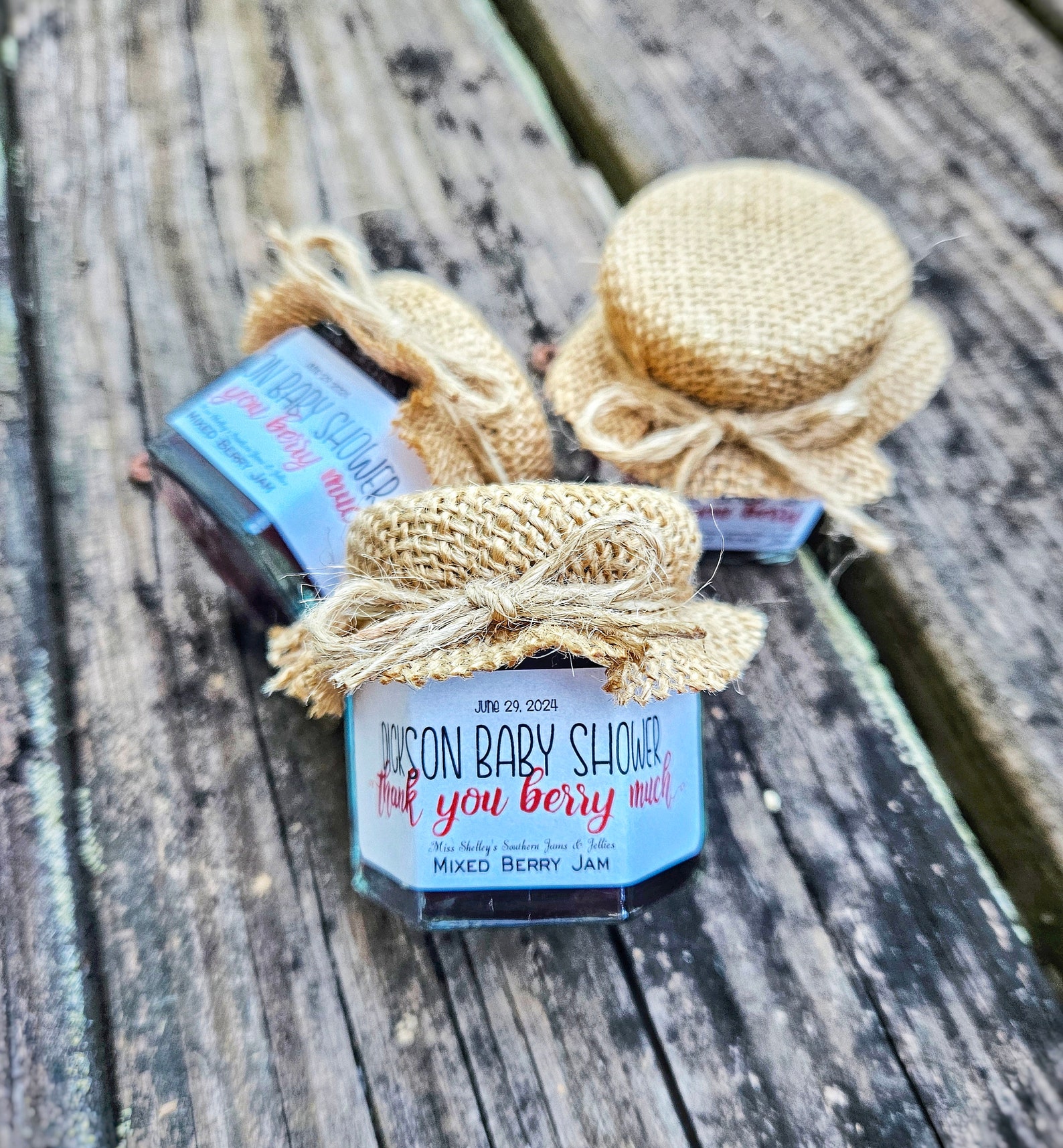 Personalized Jam Favors: Southern Charm, Berry Sweet - 25 (1.5oz) Jars ...