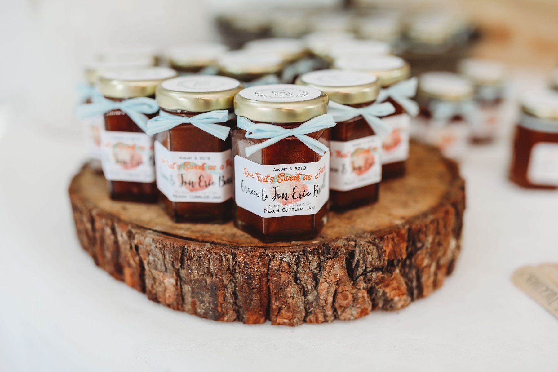 Personalized Mini Jam Wedding Favors: Rustic Berry Sweet Favors (1.5oz ...