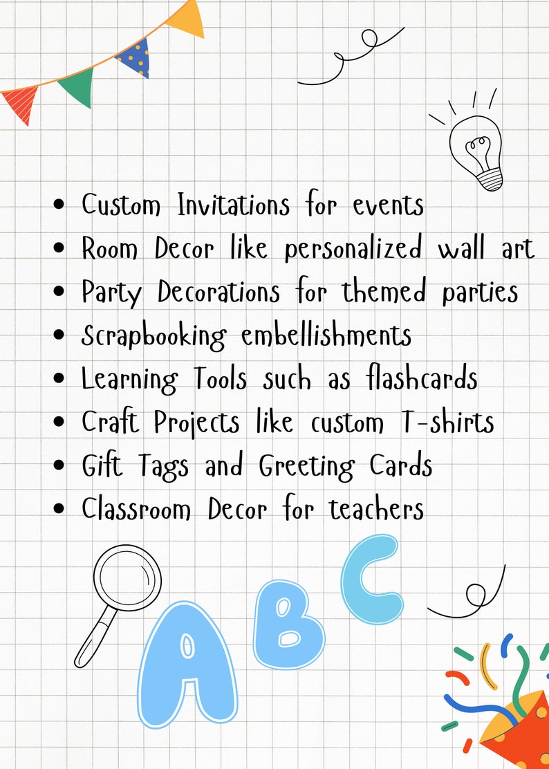 Bluey Font Custom Birthday Banner/ Flash Card/ Kids Room/ Classroom ...