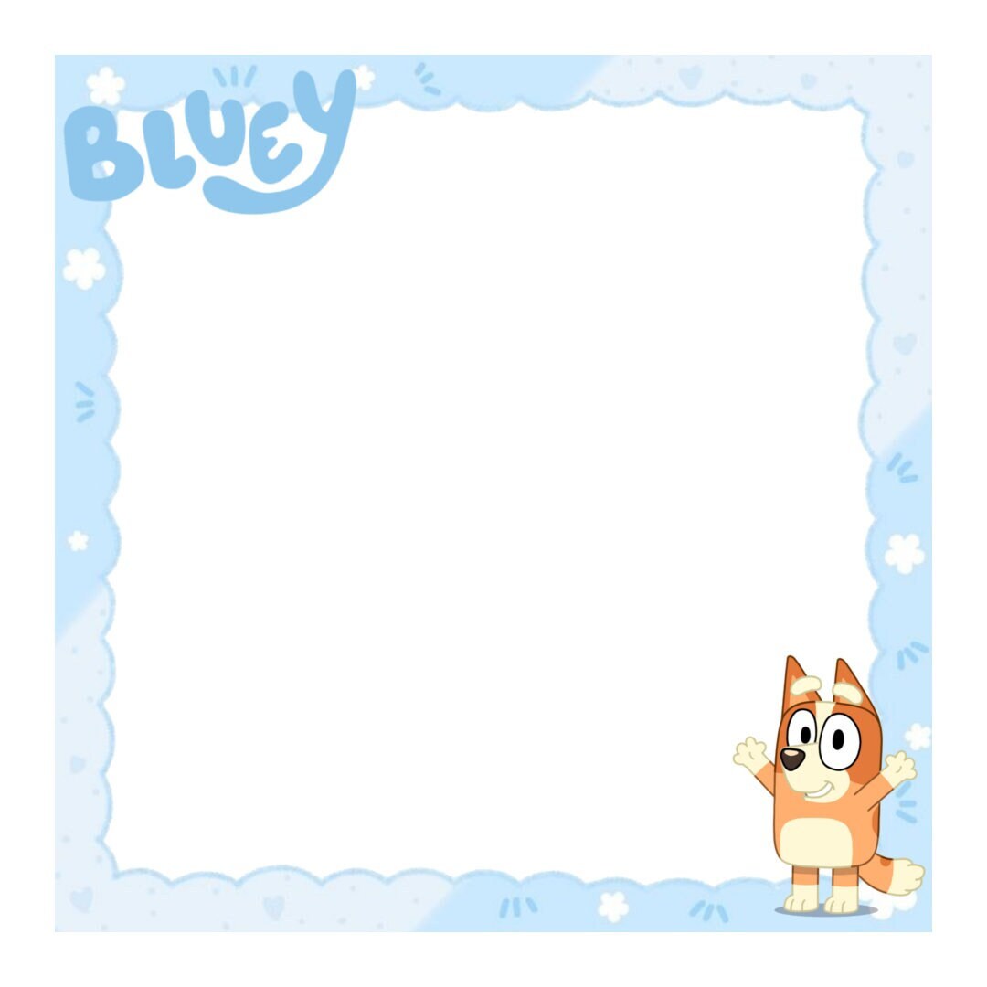 Bluey Invitation or Feed Background Download PNG & PDF - Etsy