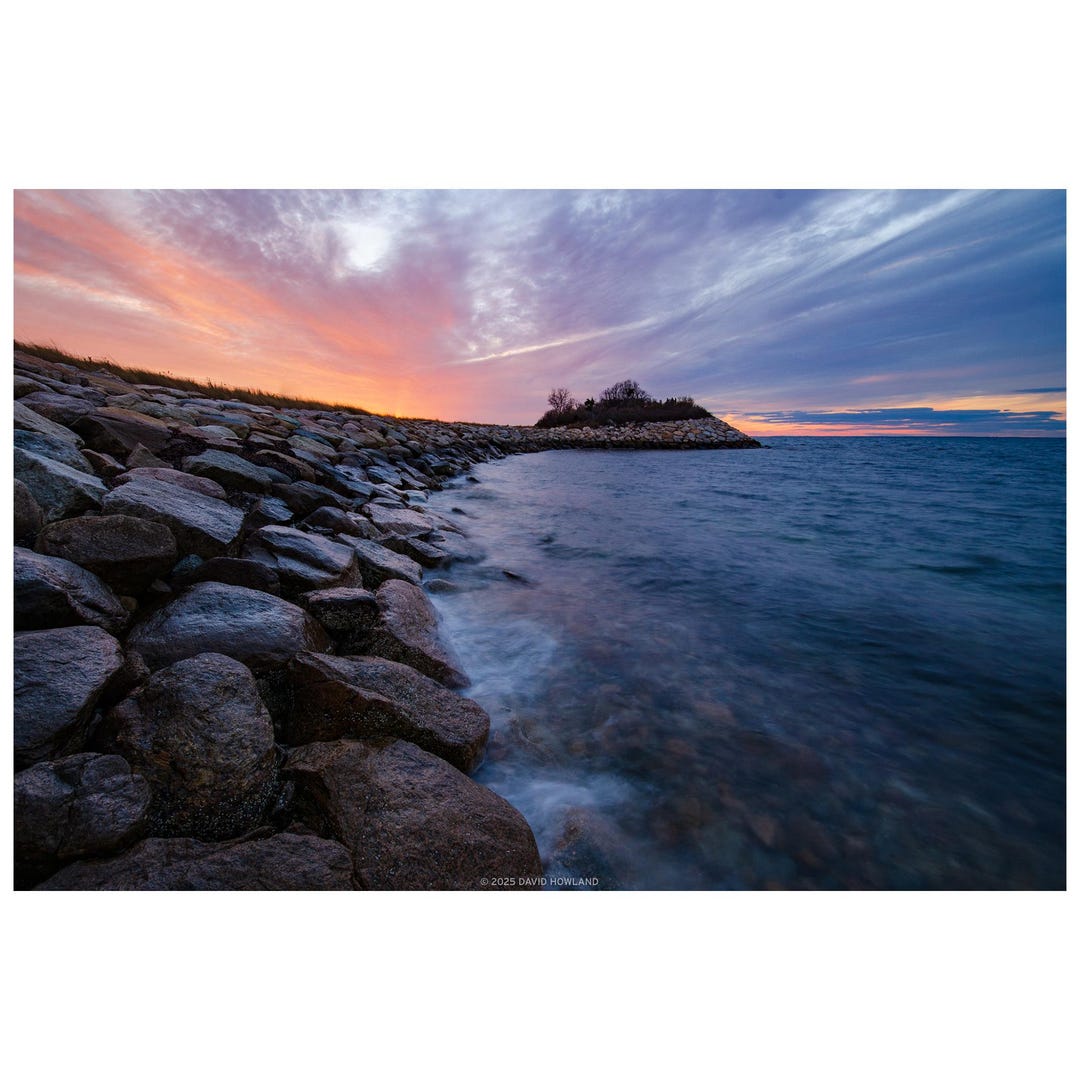 Winter Sunset at the Knob Print | Cape Cod Falmouth Massachusetts ...