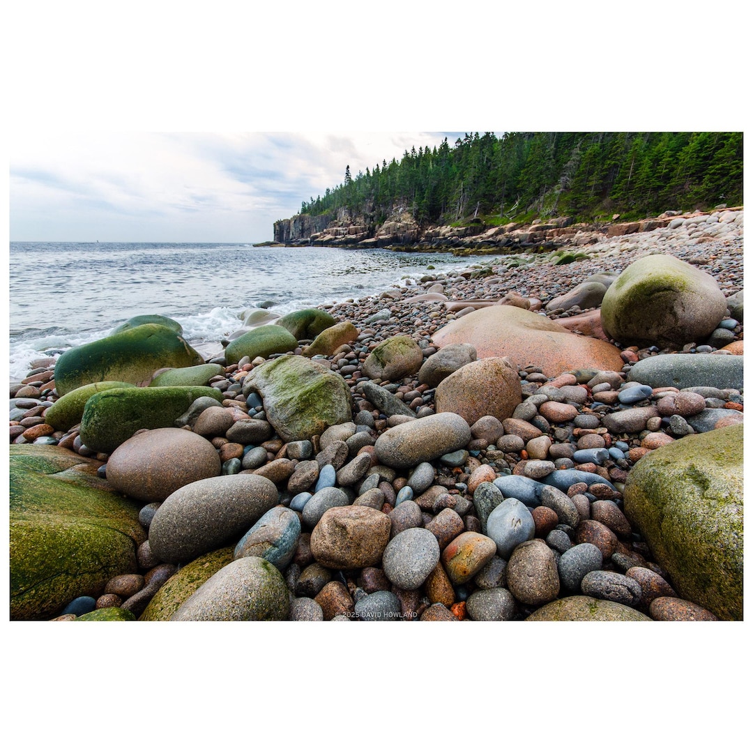 Boulder Beach at Acadia National Park - Maine Coast Photography Print ...
