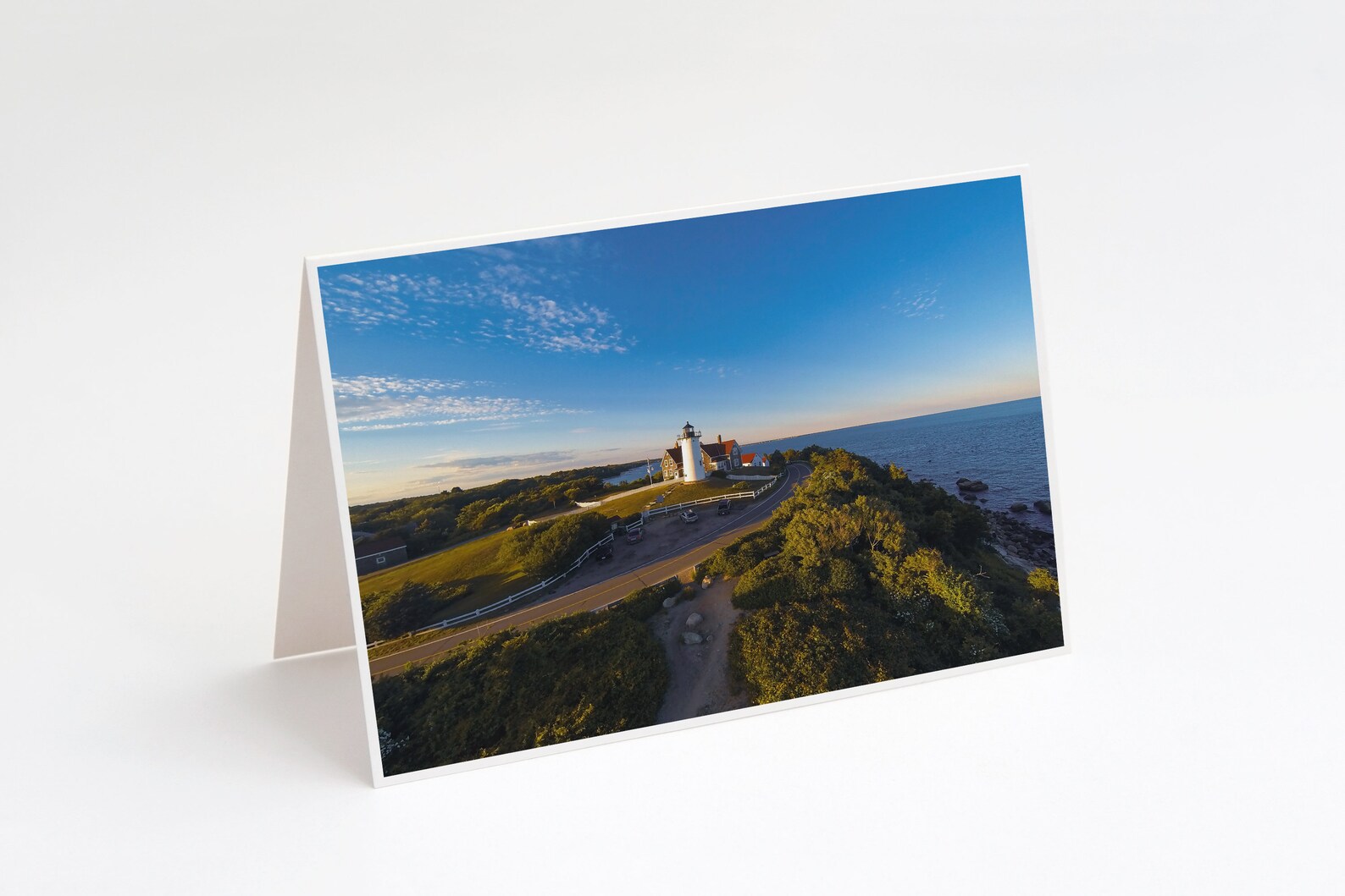 Nobska Lighthouse Note Card / Cape Cod Lighthouse Note Card / | Etsy