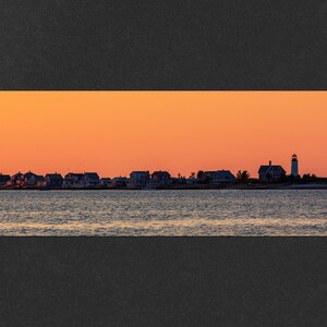 Sandy Neck Lighthouse Sunset Print - Panorama Photo of Sunset Behind ...