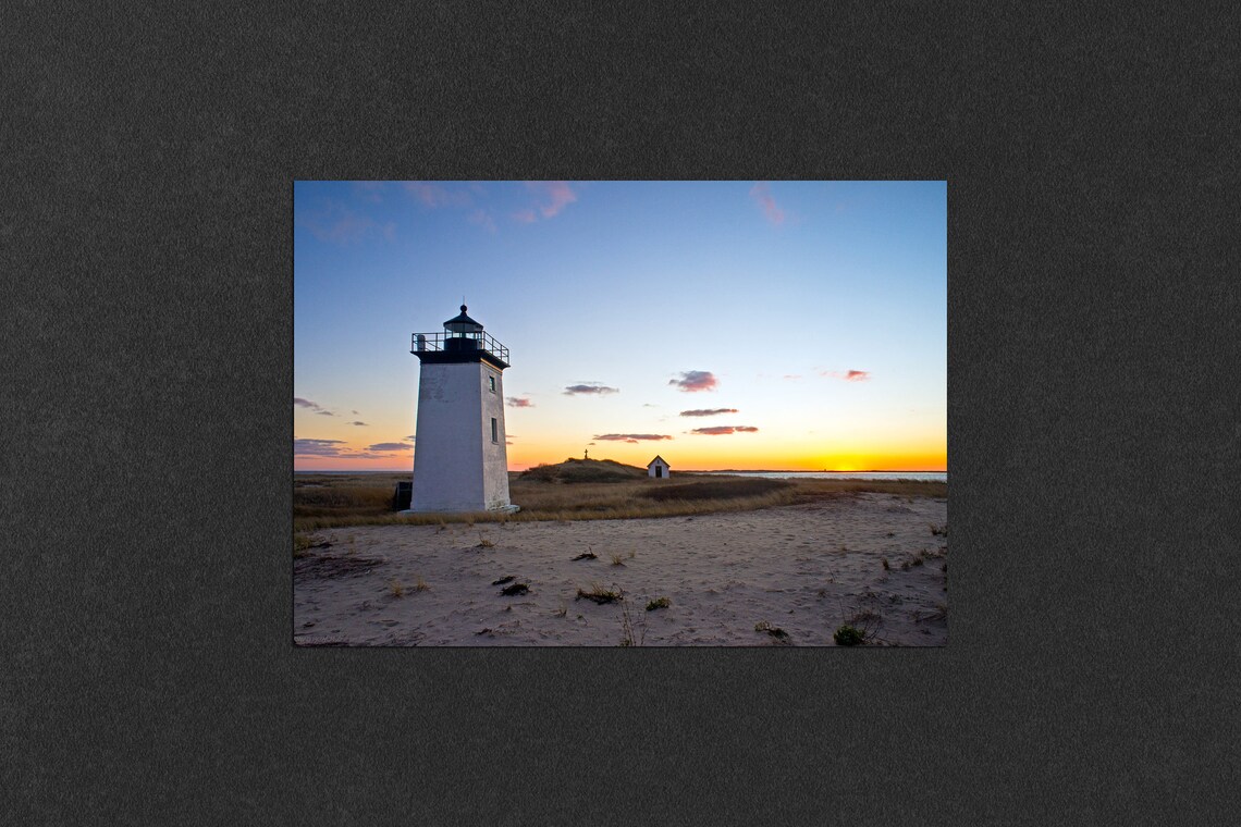 Long Point Lighthouse Sunset Print Photo of Sunset Over Long - Etsy