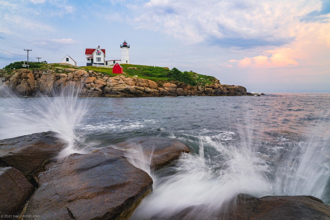 Summer Sunset Storm at Nubble Lighthouse Fine Art Print - Photo of ...