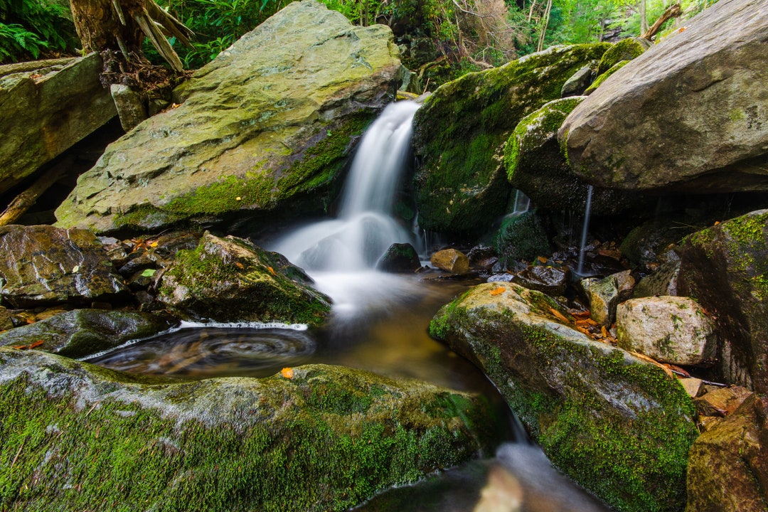 Glen Onoko Falls Print - Photo of a Forest Waterfall in Lehigh Gorge ...
