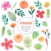 Fernanda Watercolor Flowers Clipart Hi Res Printable Hand Painted ...