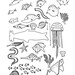 Ocean Fish Clipart Set - Hi Res Printable Fish and Coral Doodle ...