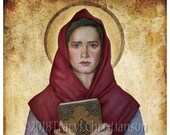 St. Amelia Print Catholic Art - Etsy