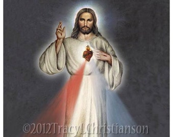 Divine Mercy Jesus Print POSTER A4-A3 Jesus Picture Catholic Prints ...