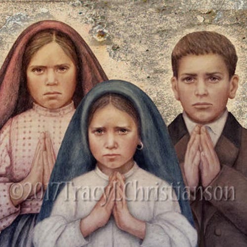 Fatima Children Art Print/picture Catholic Patron Saints - Etsy