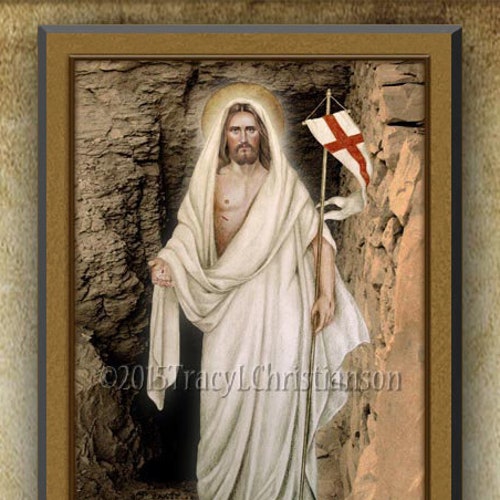 The Resurrection of Jesus Christ Holy Card Easter - Etsy