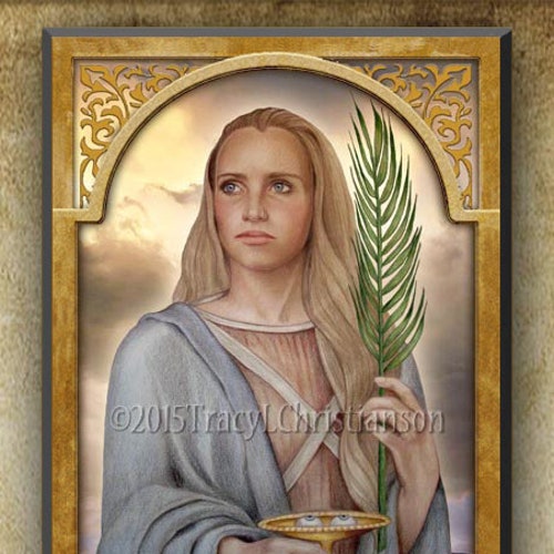 Saint Lucy Print - Etsy