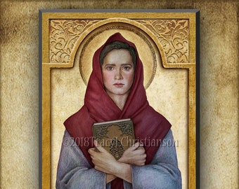 St Amelia Icon - Etsy