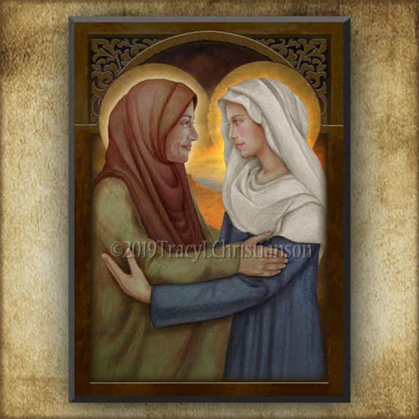 Visitation Icon - Etsy